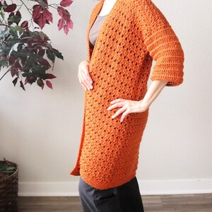 Crochet Long Cardigan Duster PATTERN. Crochet Duster. Easy Stitches and ...