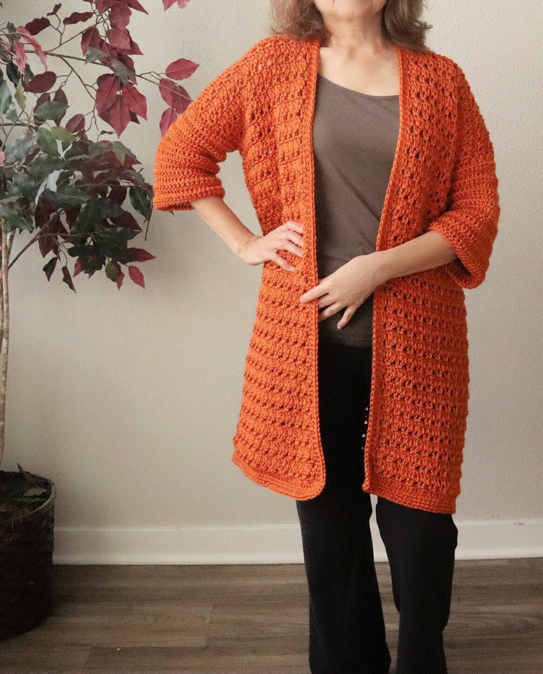 Crochet Long Cardigan Duster PATTERN. Crochet Duster. Easy Stitches and ...