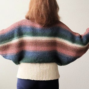 Crochet Batwing Top PATTERN. Crochet Bat Wing Sweater. Wide Bottom ...