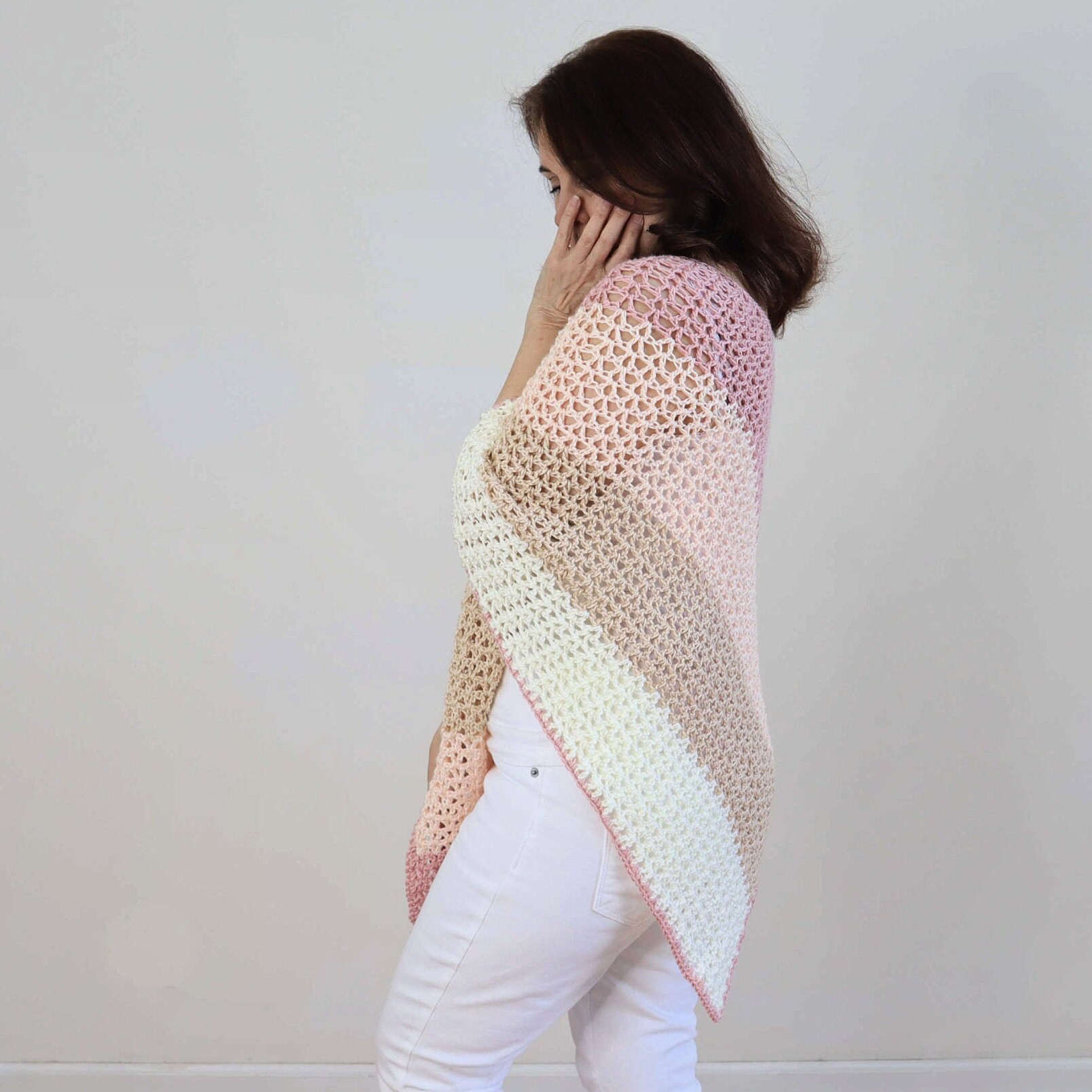 Crochet Lightweight Summer Poncho PATTERN. Flowy, Beautiful Drape ...