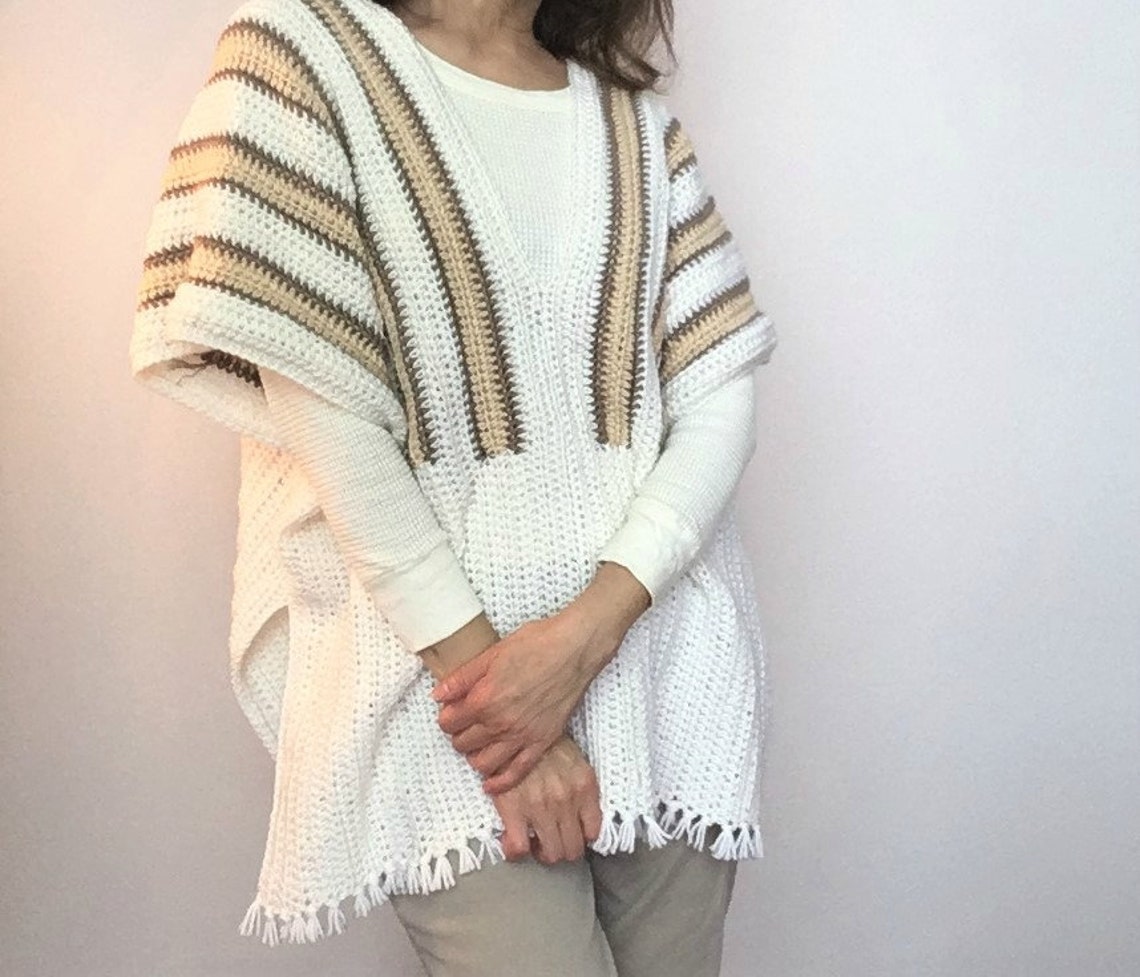Crochet Poncho PATTERN Crochet Beginner Friendly Poncho. - Etsy