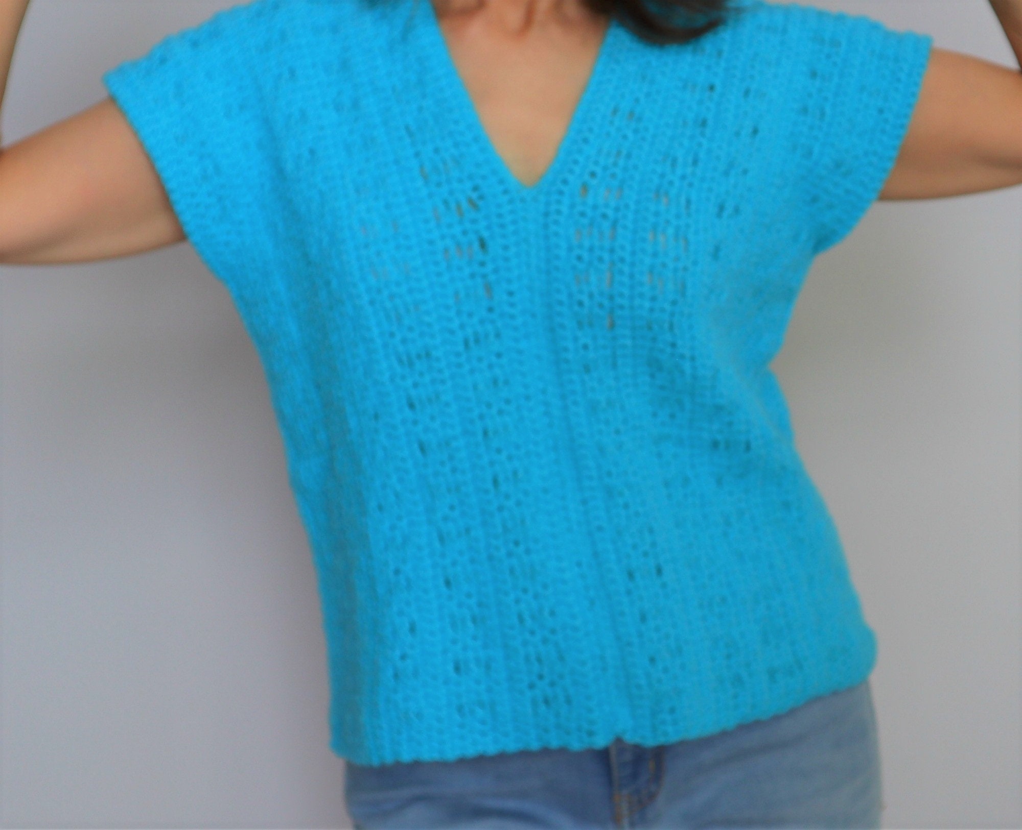Crochet Summer Top PATTERN. Easy Crochet Tee Shirt Crochet - Etsy