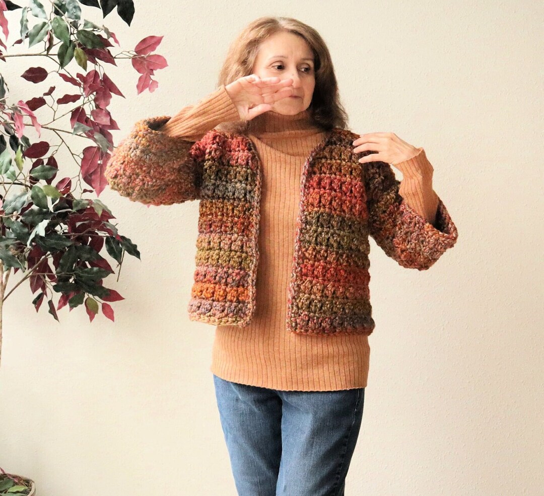 Crochet Fall Cardigan for Women. Crochet Autumn Cardigan. Cozy Crochet ...