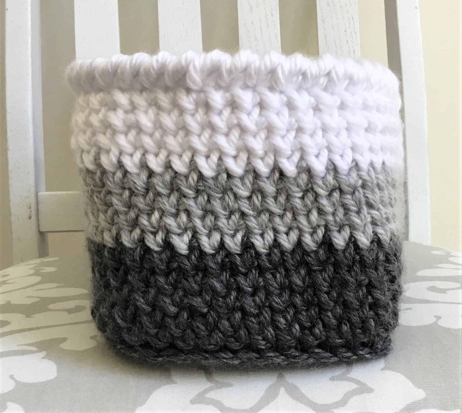 Crochet Rectangle Basket With Handles PATTERN. Crochet - Etsy