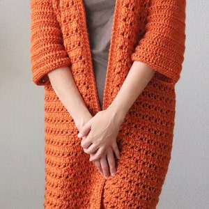 Crochet Long Cardigan Duster PATTERN. Crochet Duster. Easy Stitches and ...