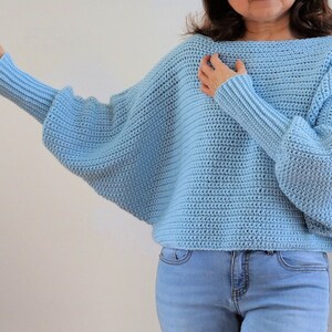 Crochet Bat Wing Sweater PATTERN. Crochet Wing Sweater for Women is ...