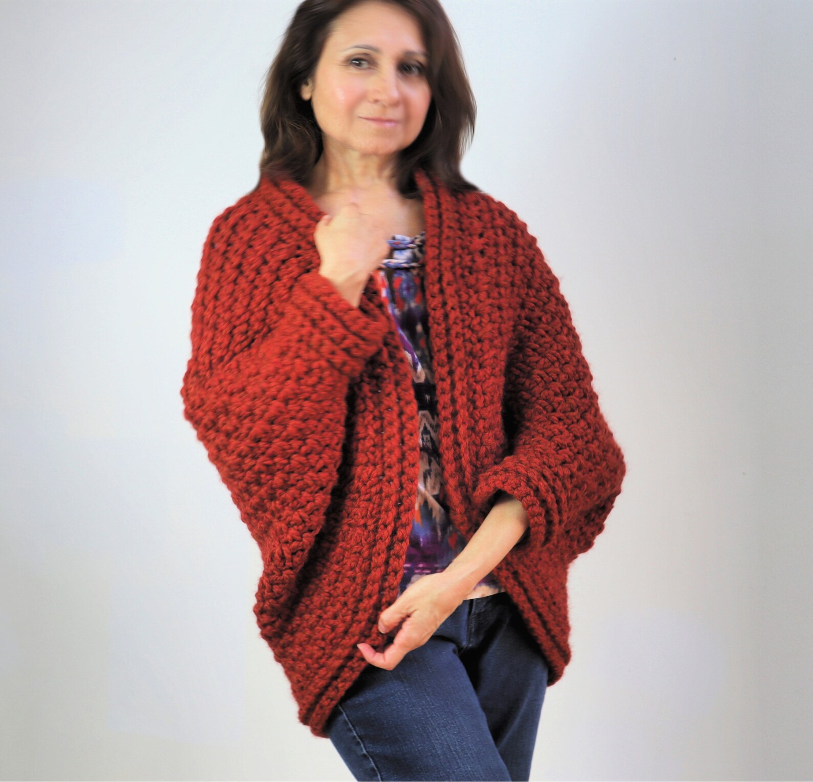 Crochet Cocoon Shrug PATTERN. Crochet Shrug Crochet for - Etsy