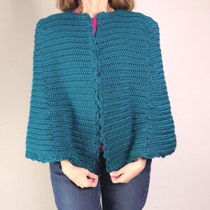 Crochet CAPE PATTERN Using a Design Combination of a Crochet CARDIGAN ...