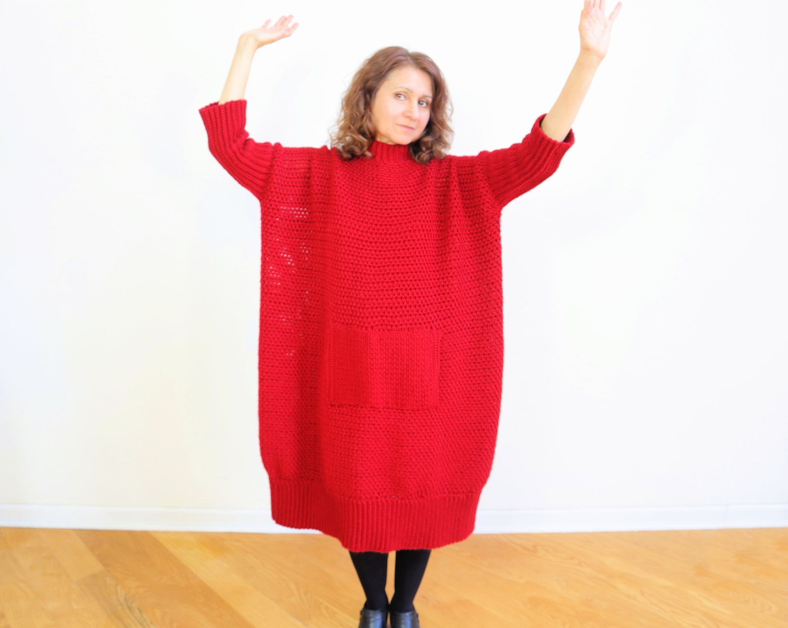 Crochet Oversized Sweater Dress PATTERN. Make It Short or - Etsy