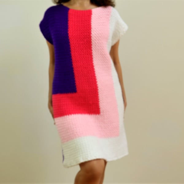Crochet Color Block - Etsy