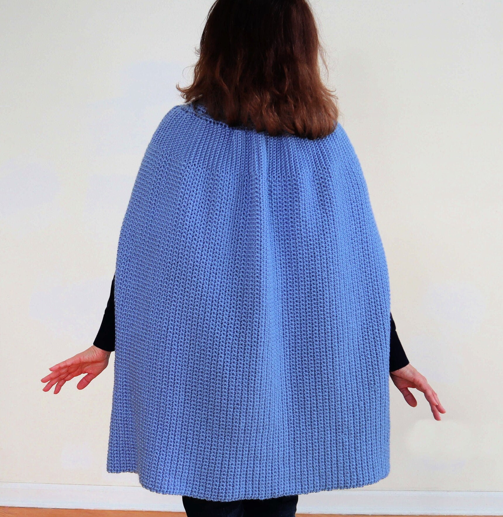 Crochet CAPE Pattern PDF. Beginner Friendly UPDATED Classic Crochet ...