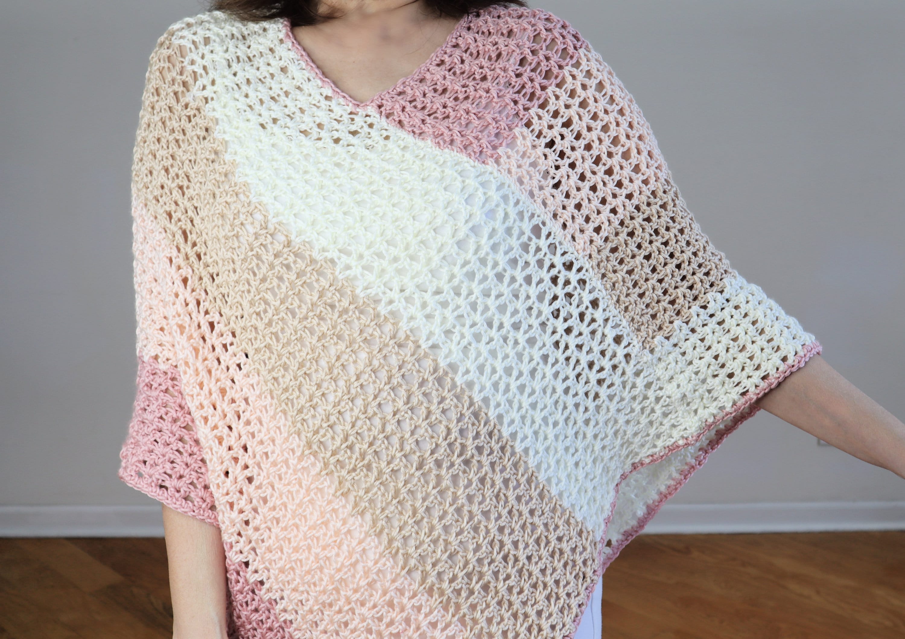 Crochet Lightweight Summer Poncho PATTERN. Flowy, Beautiful Drape ...