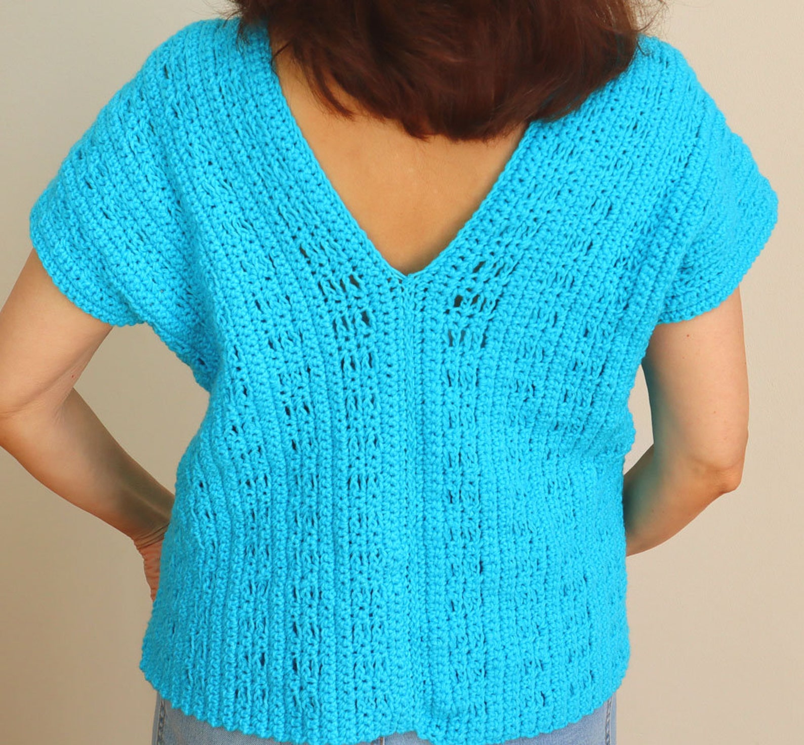 Crochet Summer Top PATTERN. Easy Crochet Tee Shirt Crochet - Etsy