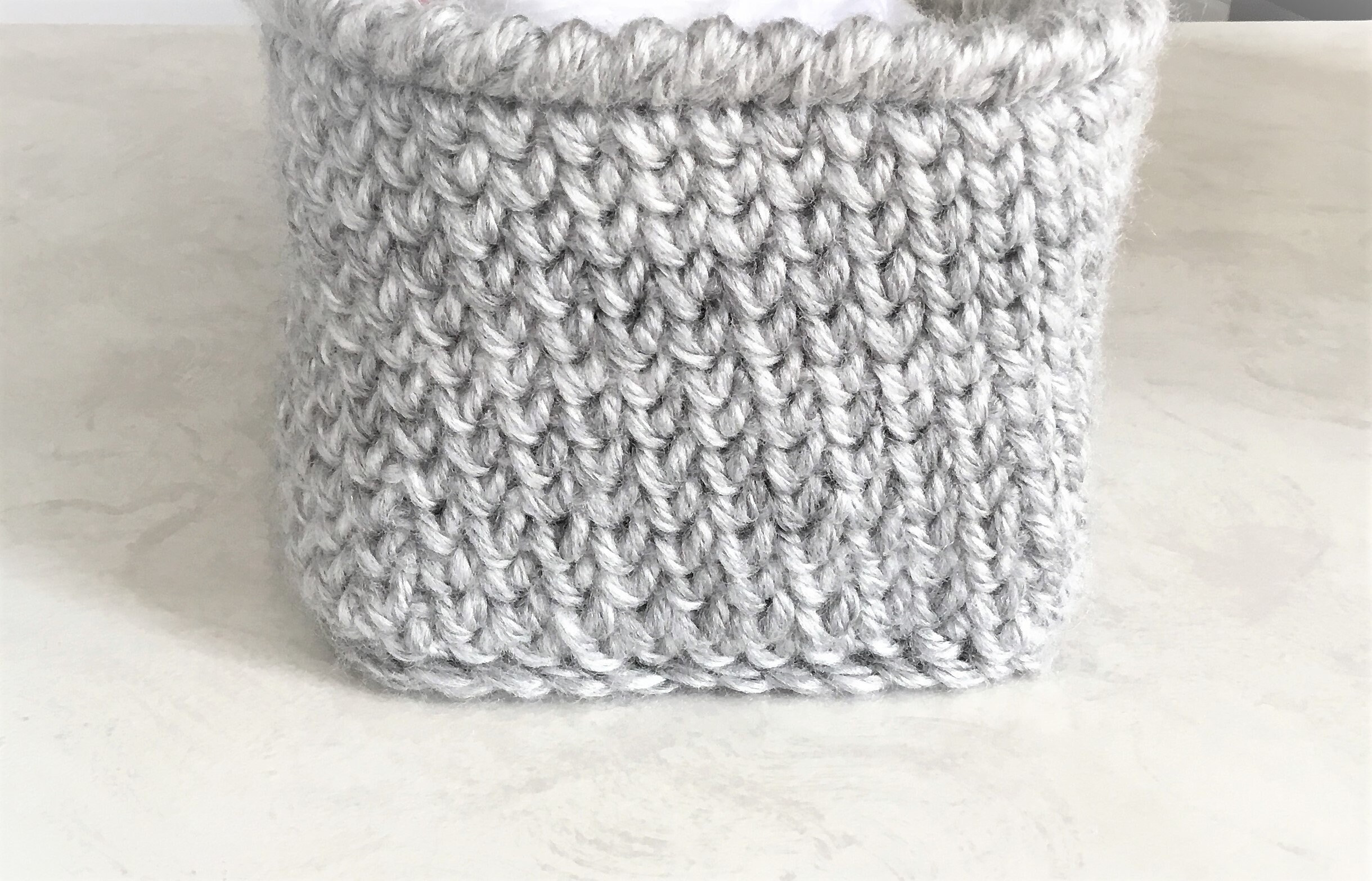 Crochet Rectangle Basket With Handles PATTERN Crochet - Etsy