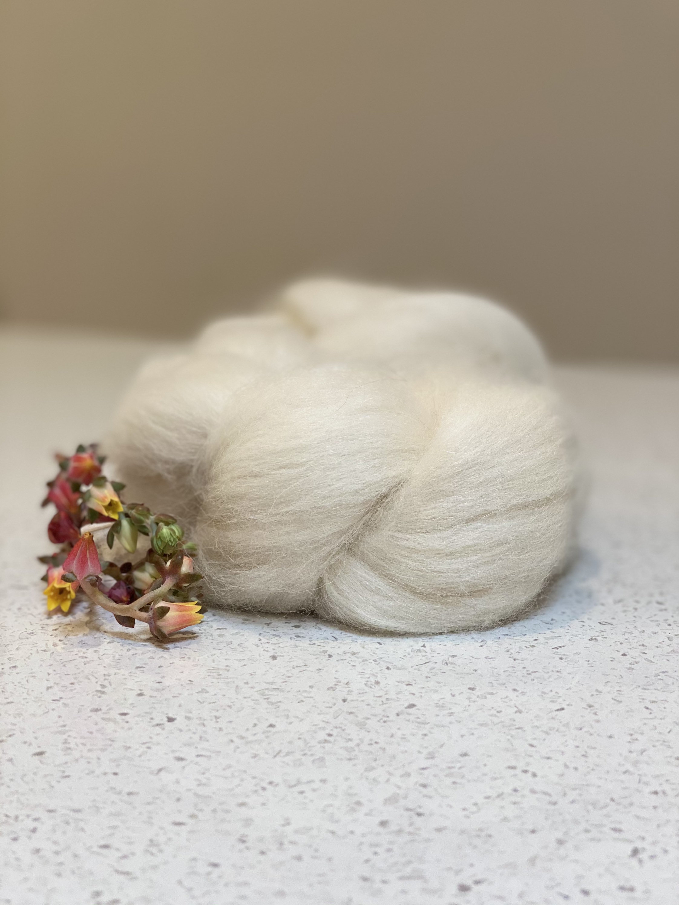 Baby Alpaca White Wool Roving Wool Tops Roving for | Etsy