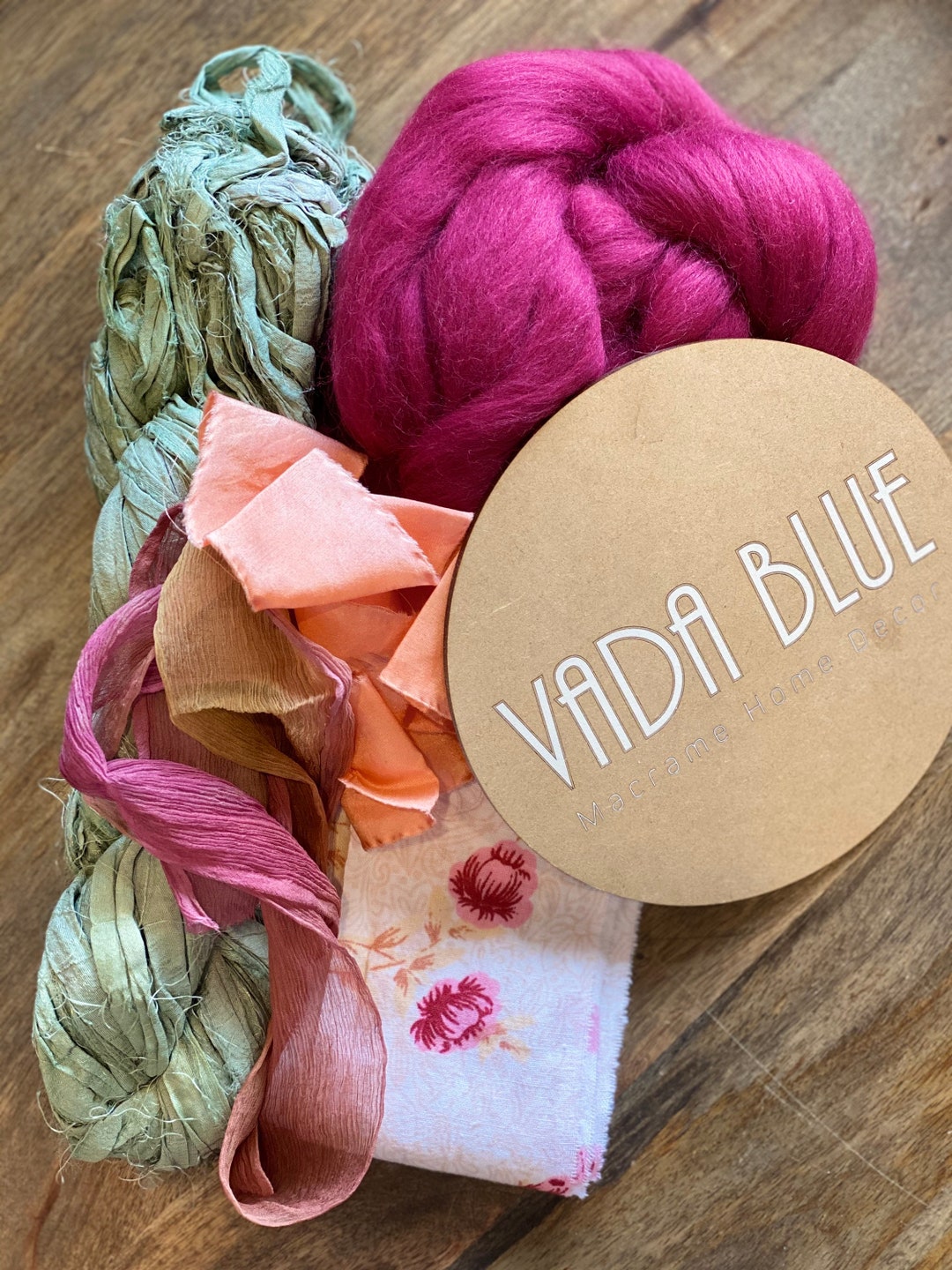 Vada Blue DIY Weaving Fibre Pack, Mixed Weaving Fibre Bundle, Weaving ...
