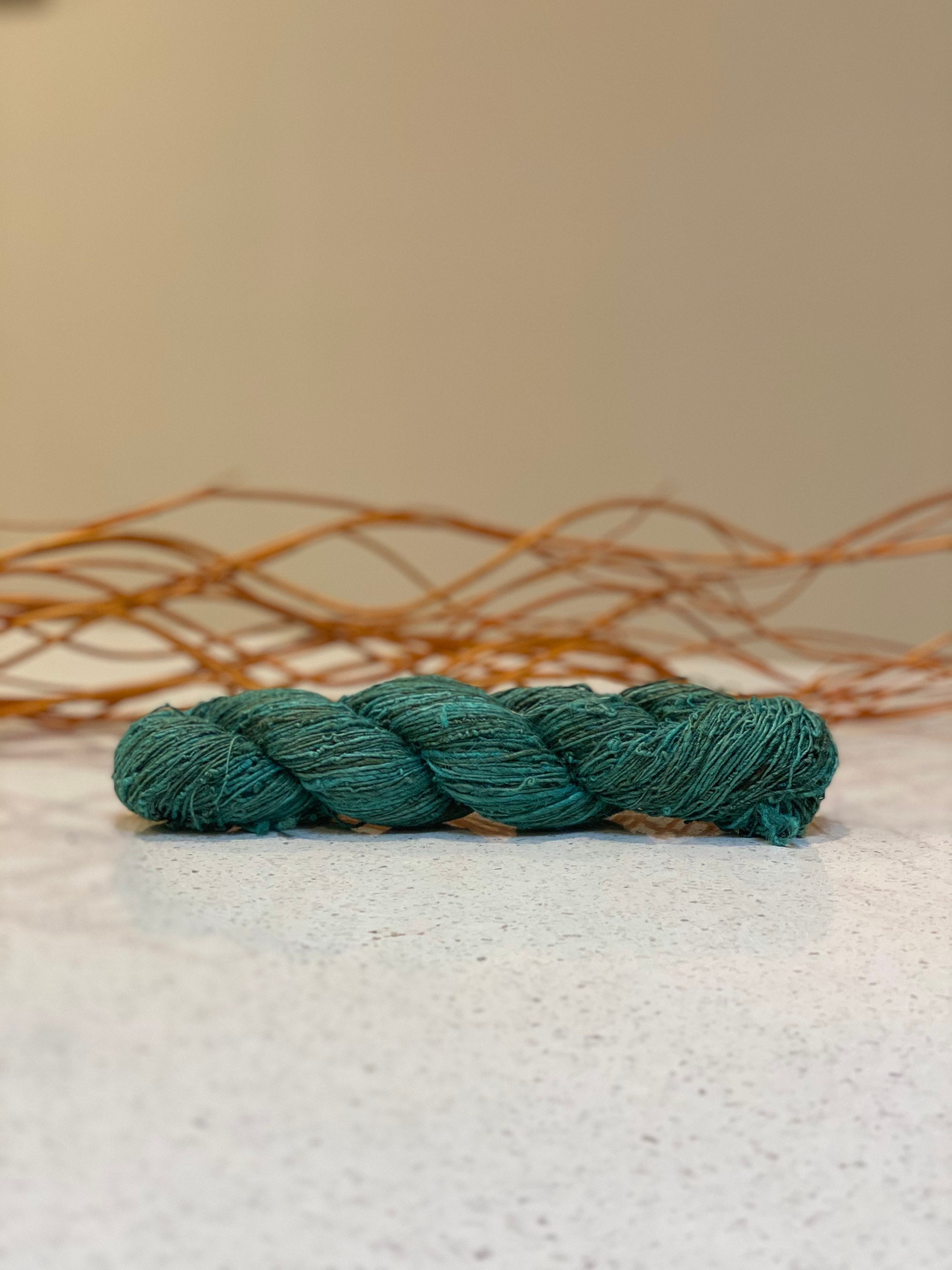 Hand Spun Hand Dyed Nettle Yarn 100% natural nettle yarn for | Etsy