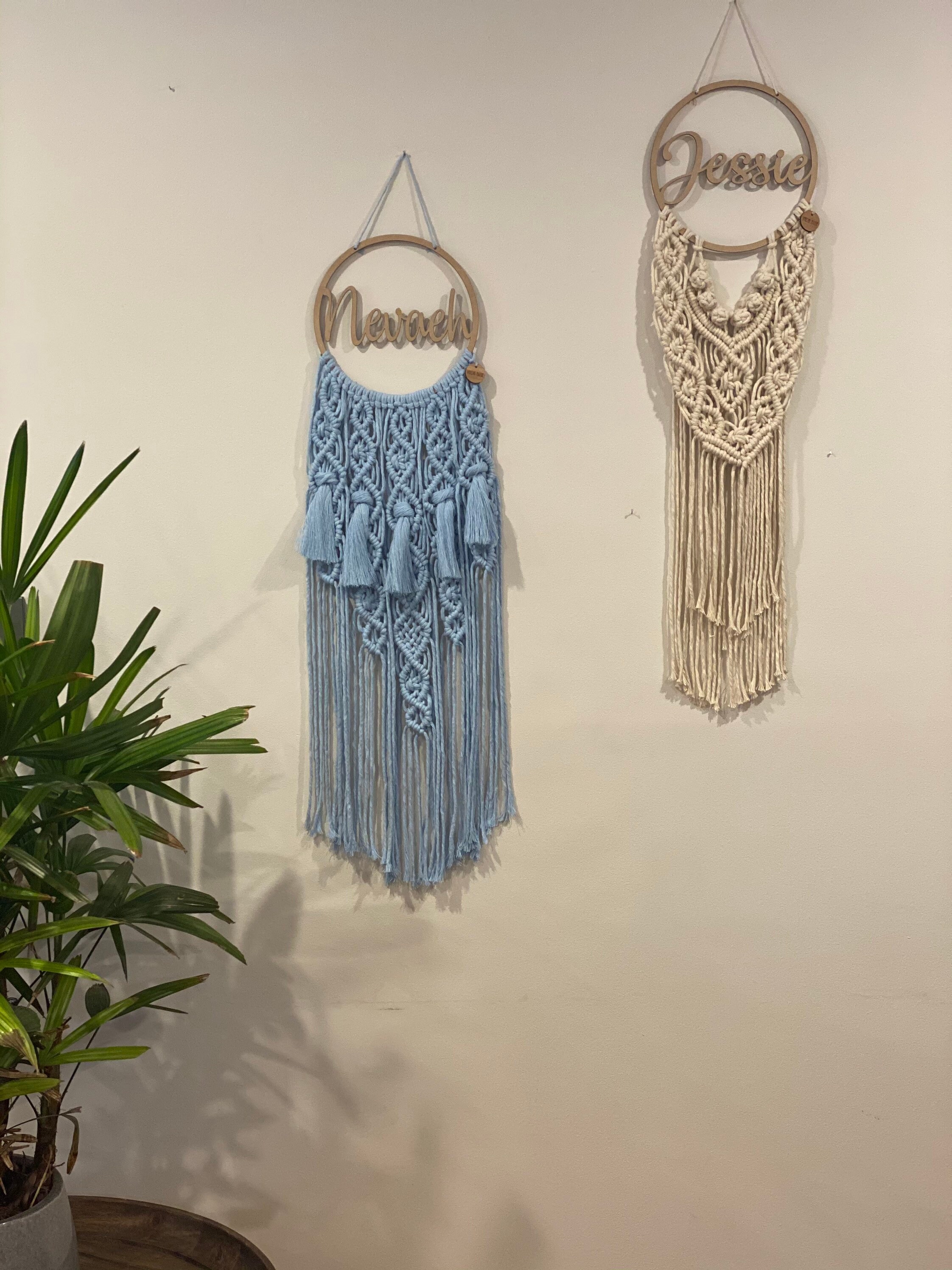 Personalised Name Signs Macrame Wall Hangings Custom Name - Etsy