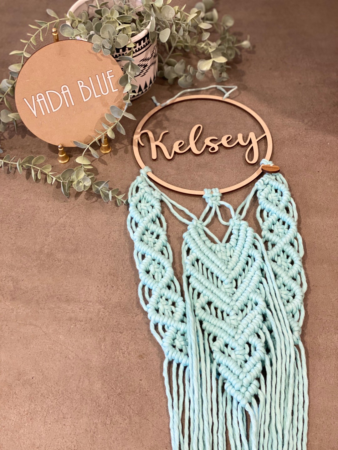 Personalised Name Signs, Macrame Wall Hangings, Custom Name Sign, Wall ...