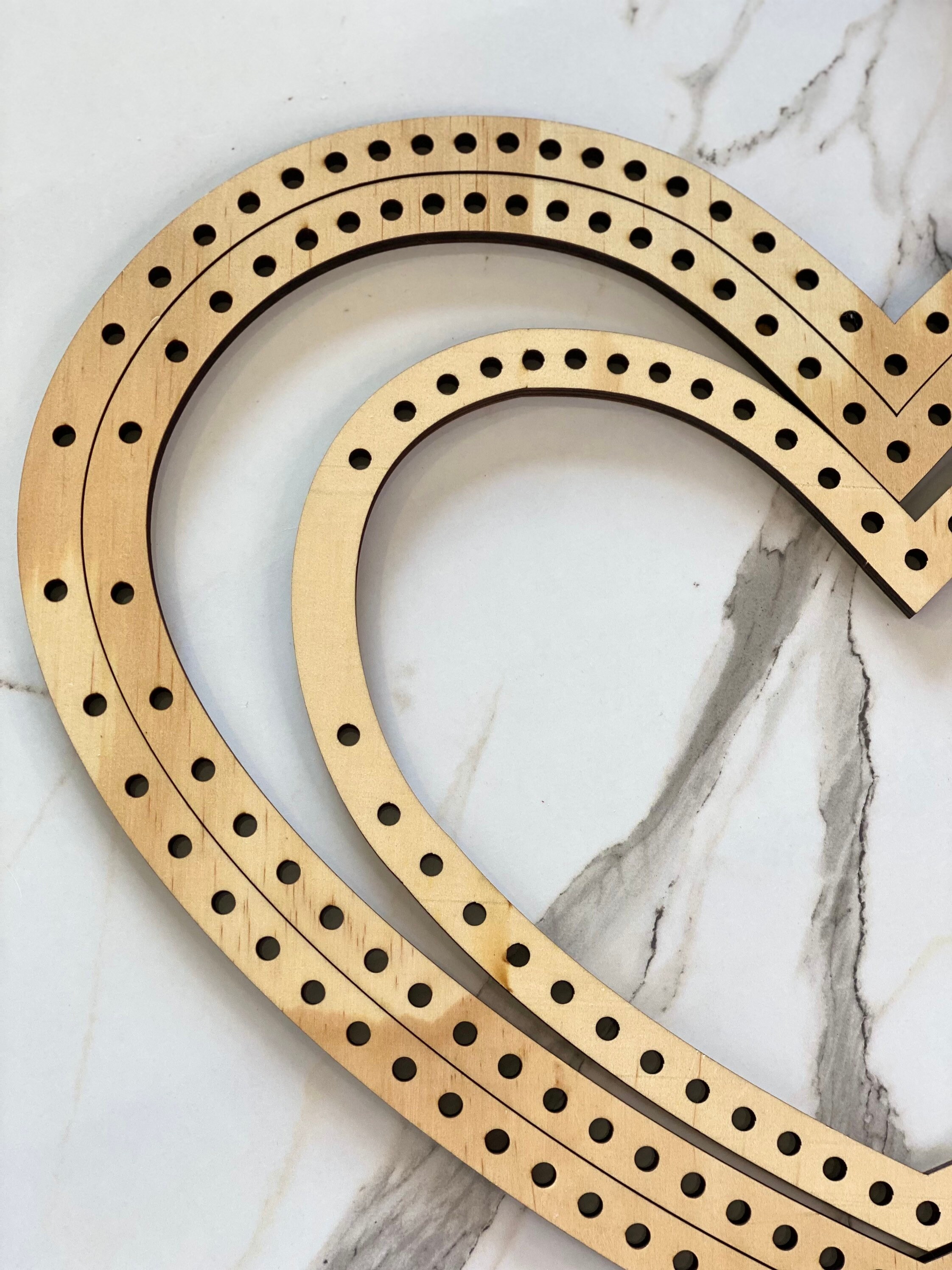 Set of Three Heart Shaped Timber Weaving Loom - Etsy