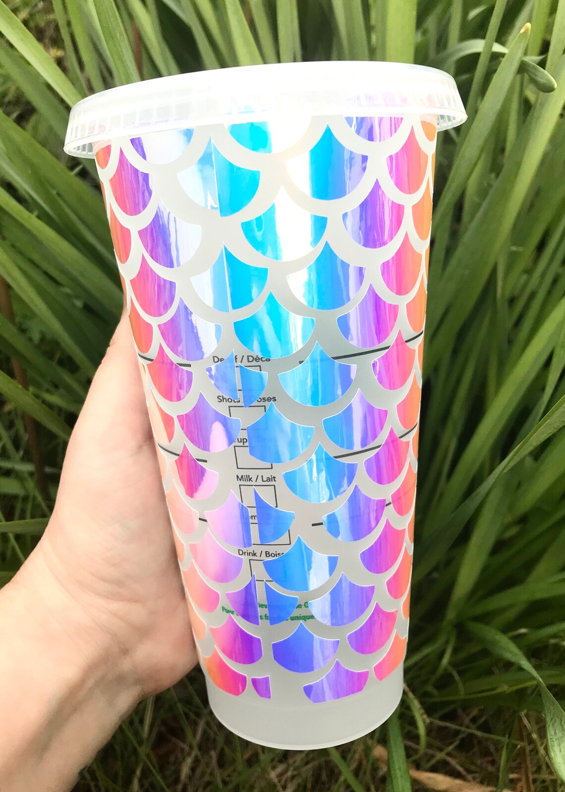 Mermaid Scales Starbucks Reusable Cold Cup Starbucks Venti | Etsy