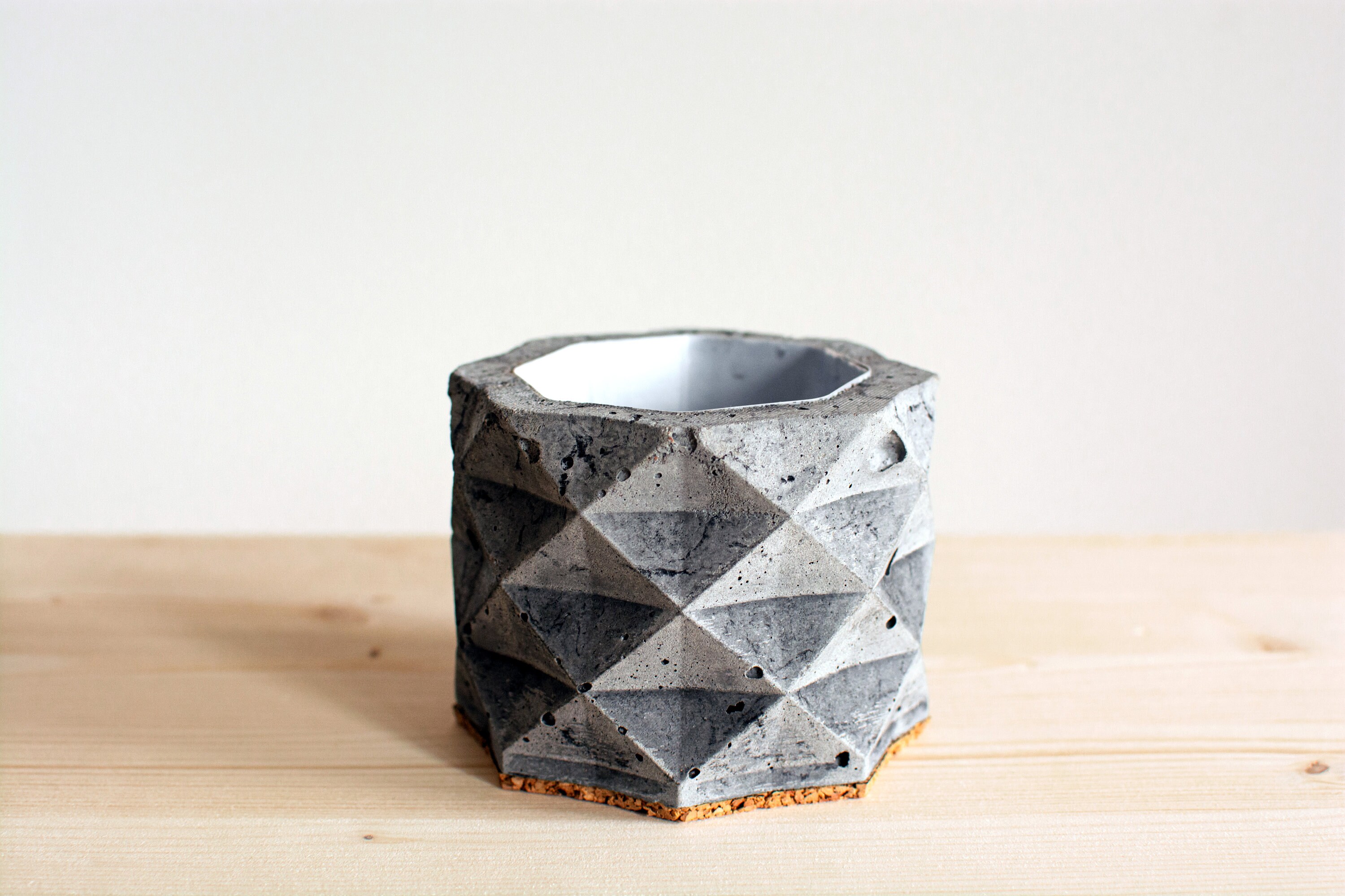 Geometric Concrete Planter | Concrete Decor | Succulents Pot | Plant ...