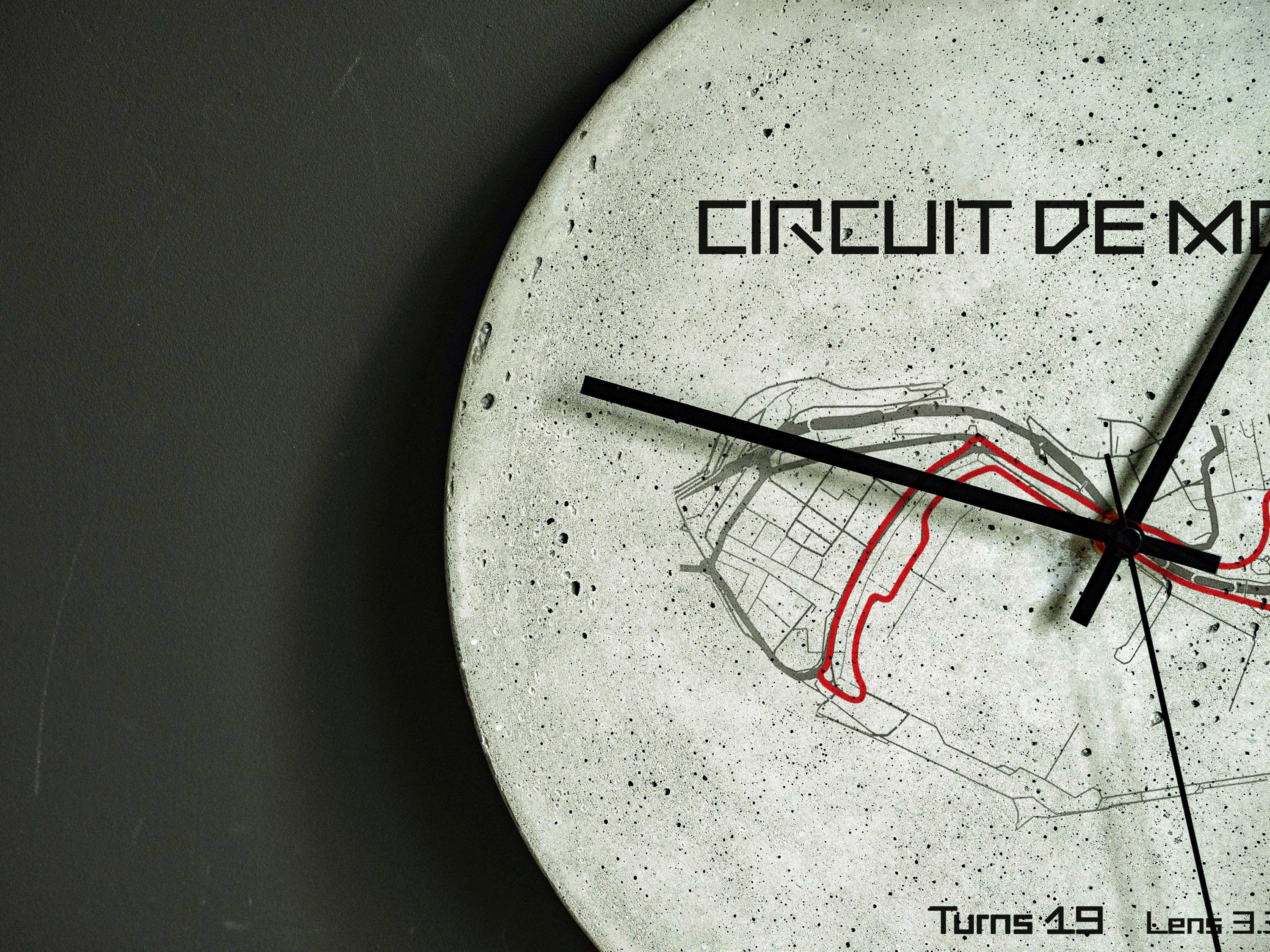 F1 Wall Clocks – Circuit De Monaco – F1 Wall Decor – Motorsport Gift ...