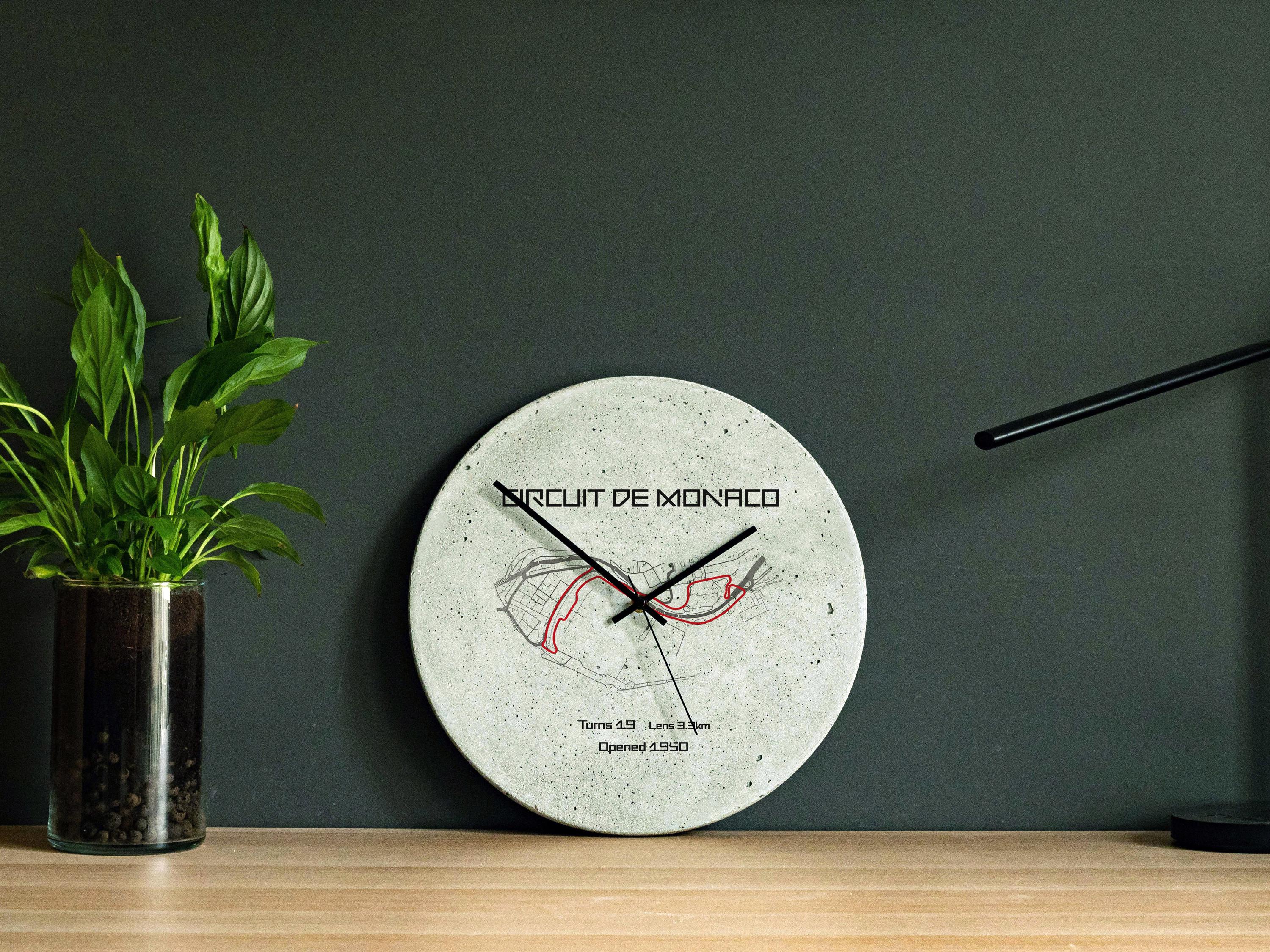 F1 Wall Clocks – Circuit De Monaco – F1 Wall Decor – Motorsport Gift ...
