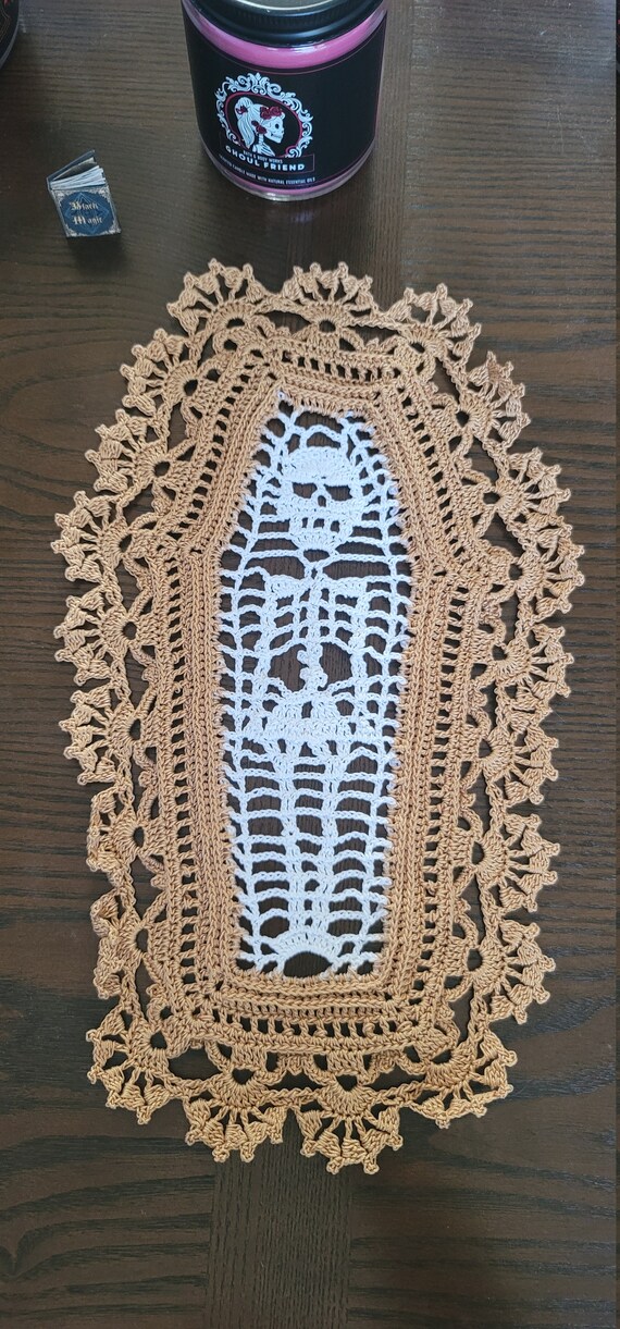 Postmortem Skeleton Doily | Etsy