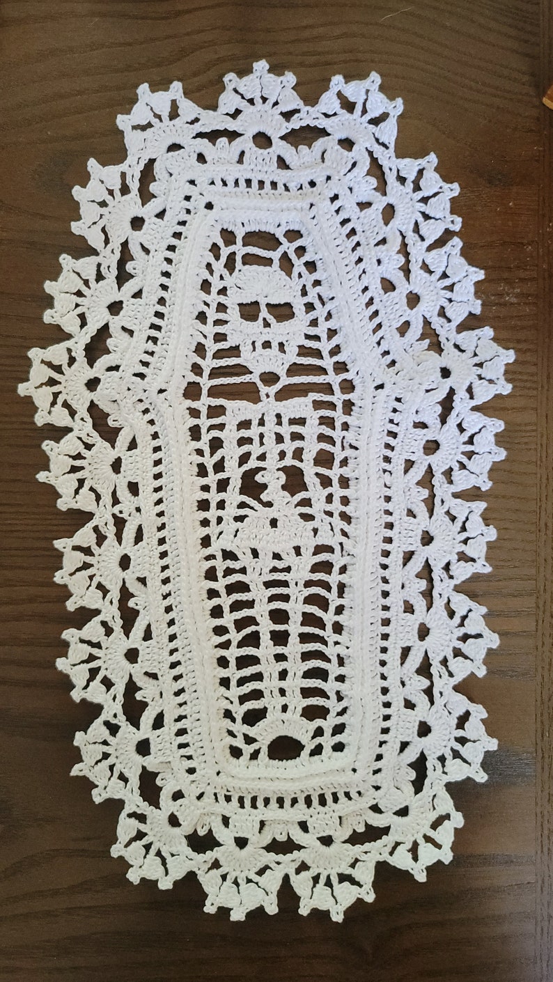 Postmortem Skeleton Doily - Etsy