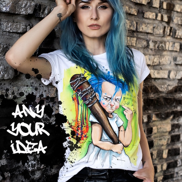 Hand Painted Shirt - Etsy