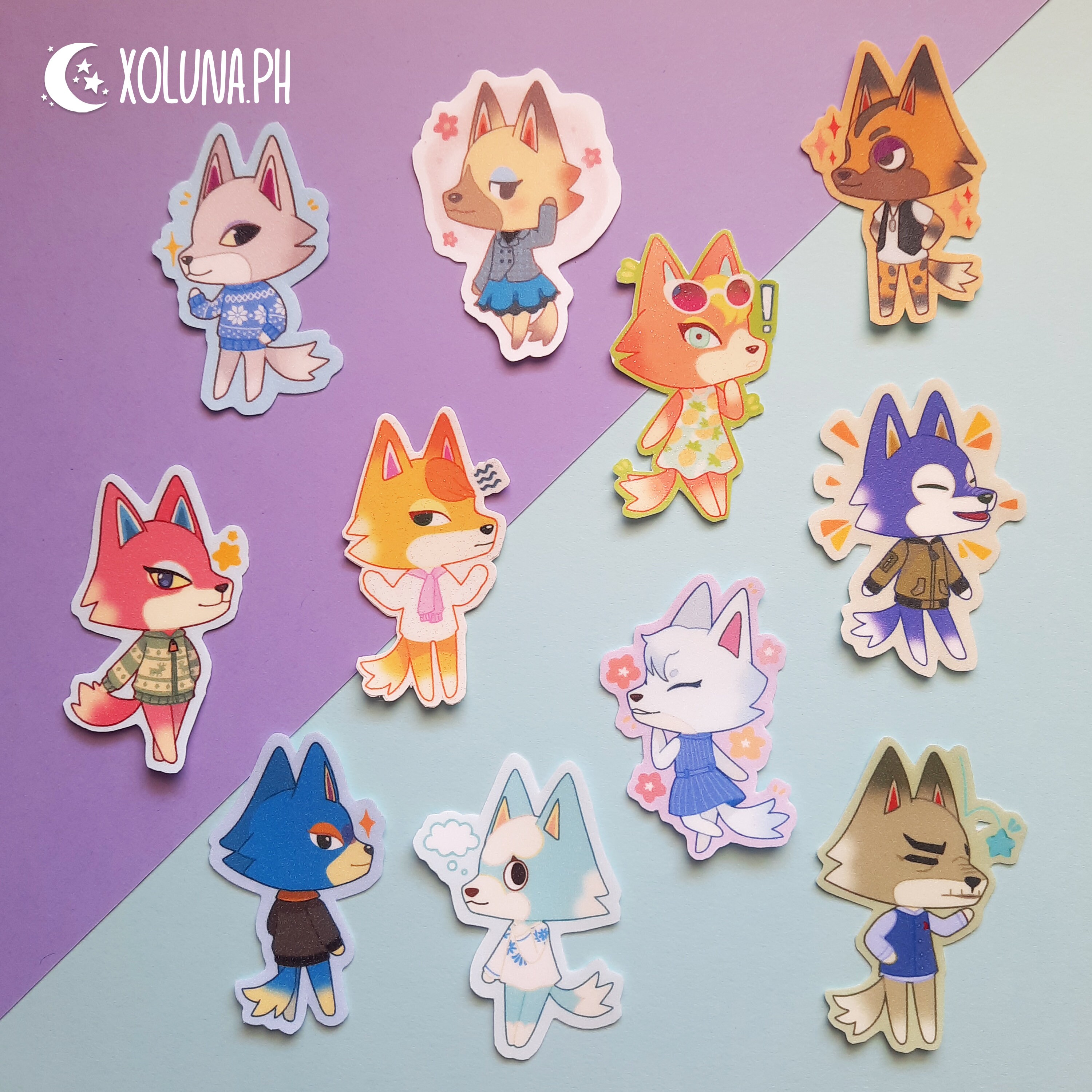 XO ACNH Mini Wolf Pack - Etsy