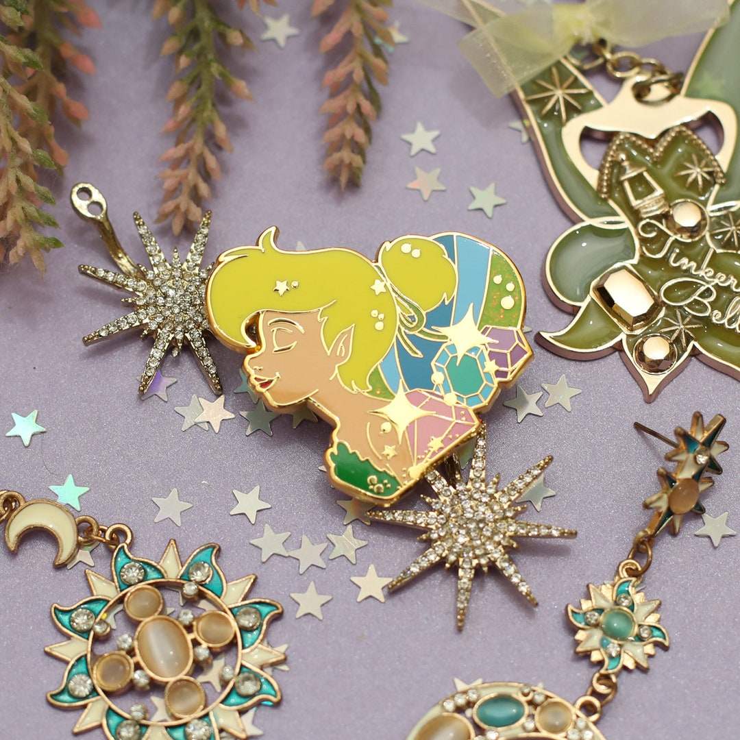 XO Tinkerbell Heart Pin - Etsy