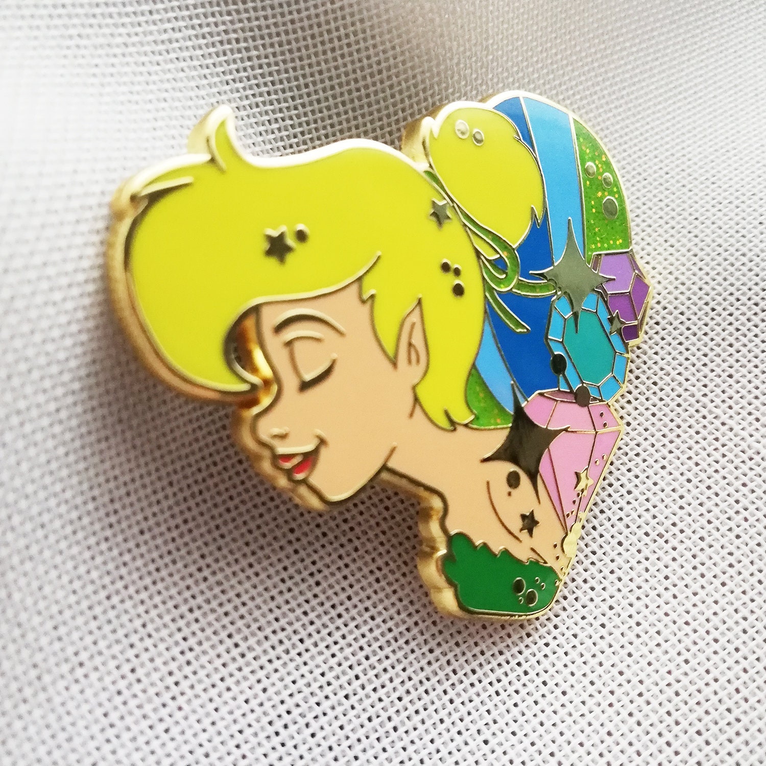 XO Tinkerbell Heart Pin | Etsy