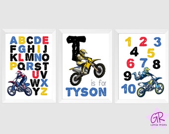 Dirt bike numbers | Etsy