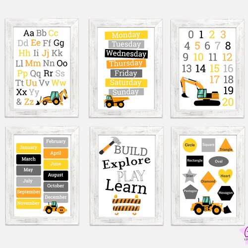 Alphabet Print Printable Transportation Alphabet Poster ABC - Etsy