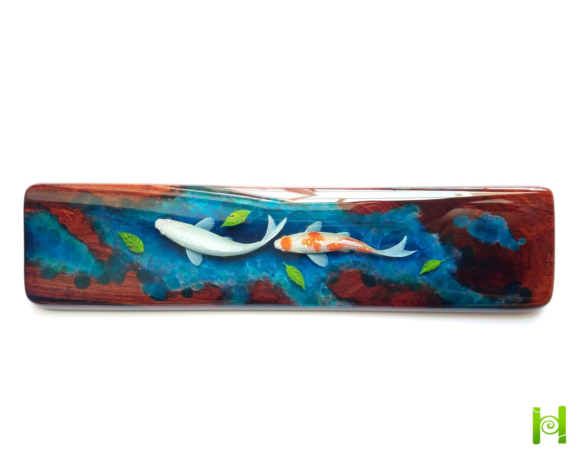 Blue Water Koi Fish Painting Wrist Rest - Etsy