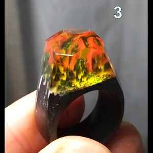 Landscape Wood Resin Ring - Etsy
