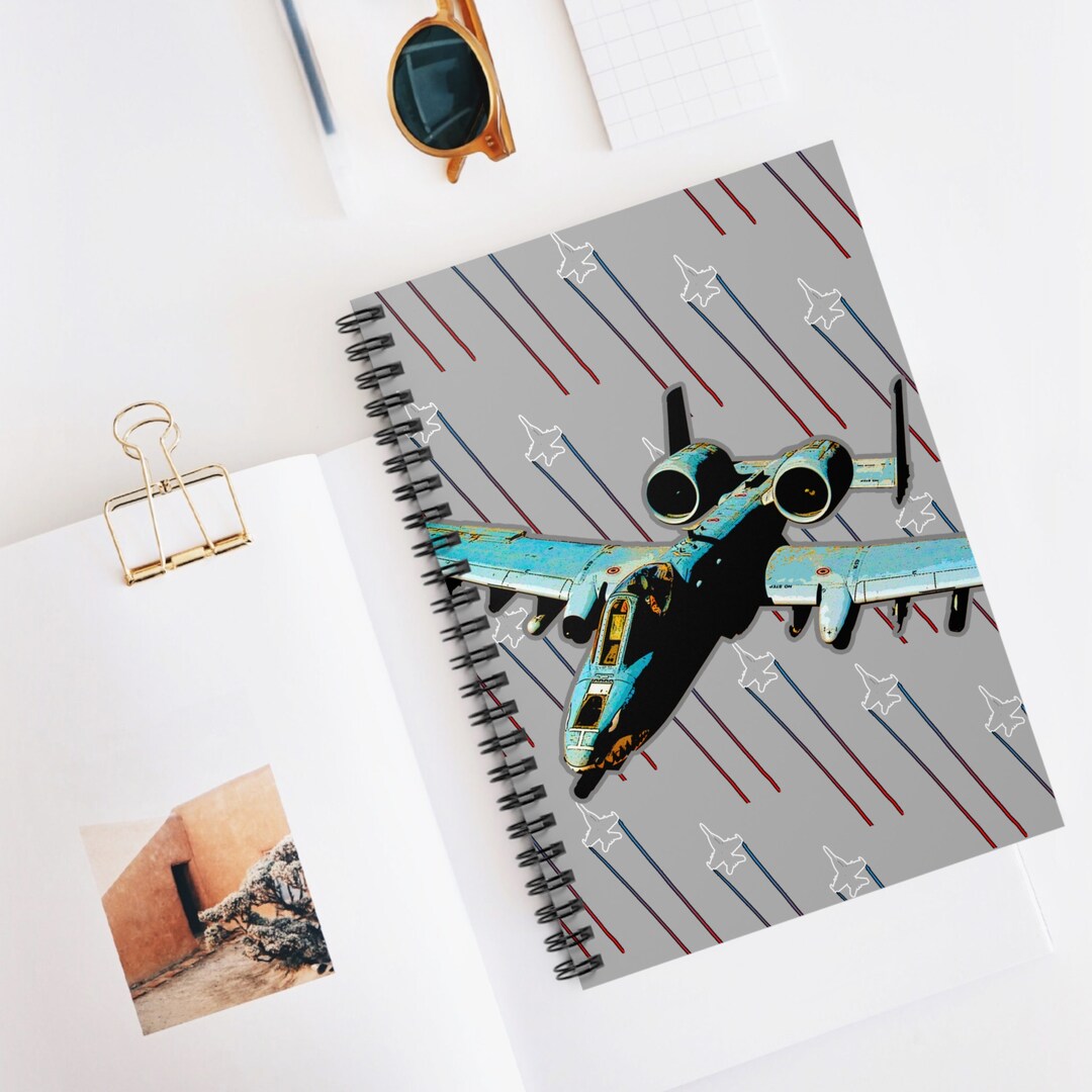 A-10 Thunderbolt Fighter Jet Spiral Notebook - Free Shipping - Etsy