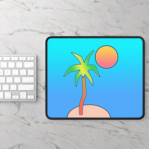 Gaming Mouse Pad Palm Tree - Etsy