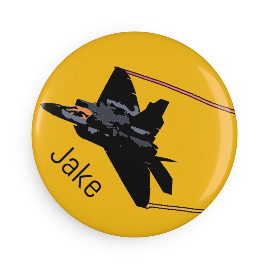 Personalized Fighter Jet Magnet | Pilot Dad Gift | Metal Shell Fridge ...
