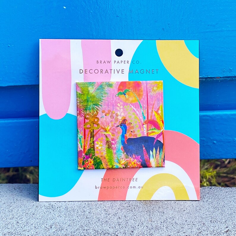 The Daintree Fridge Magnets Magnet Rainforest Cassowary King Parrot ...