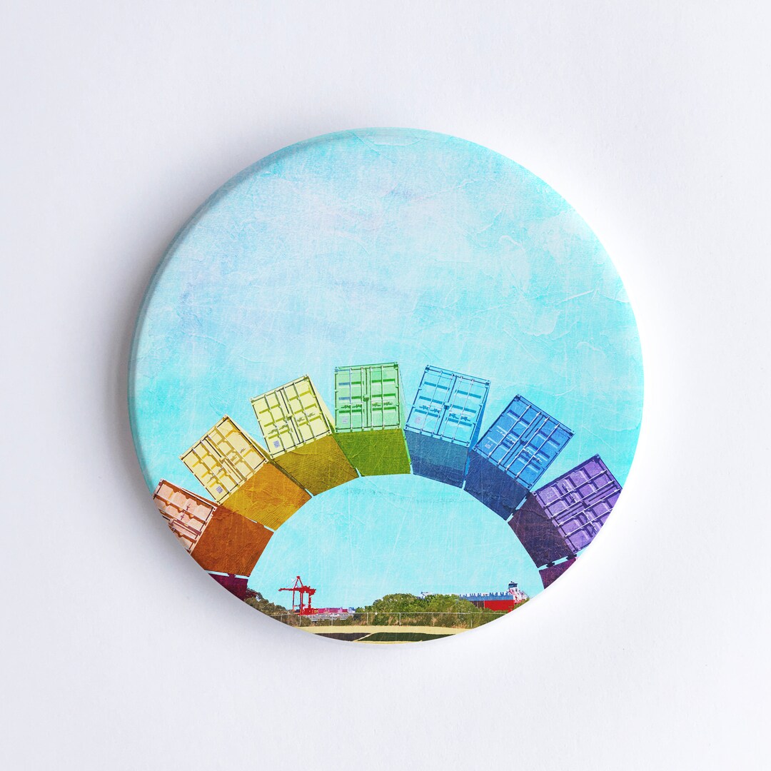 Fremantle Rainbow Containers | Ceramic Coaster | Rainbow | Tableware ...