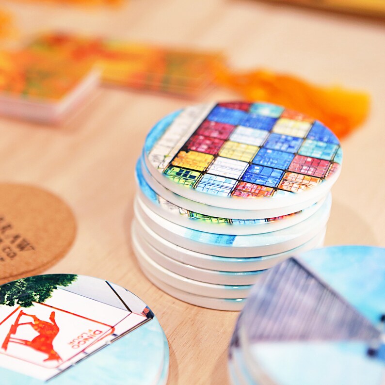 Fremantle Shipping Containers Ceramic Coaster Rainbow - Etsy