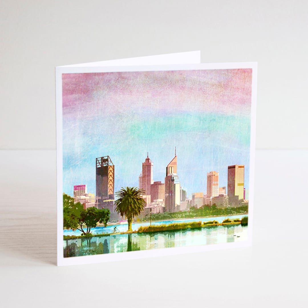 Perth | Western Australia | Cityscape | Australian Cities | Notecard ...