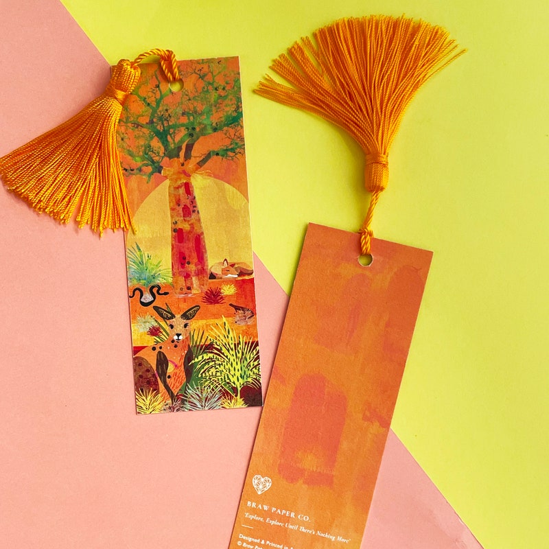 Illustrated Bookmark - Etsy