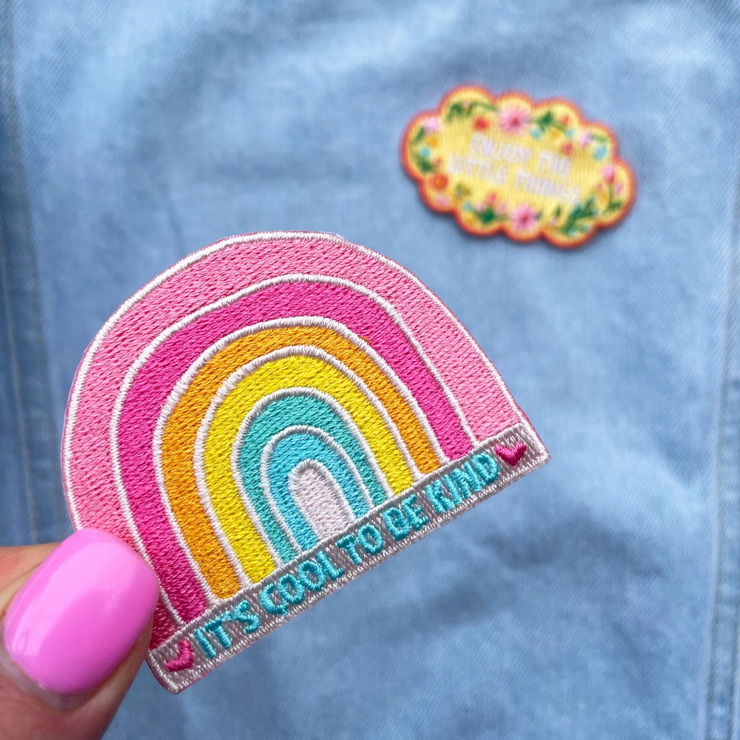 It's Cool to Be Kind | Embroidered Patch | Embroidery Patches | Patches ...