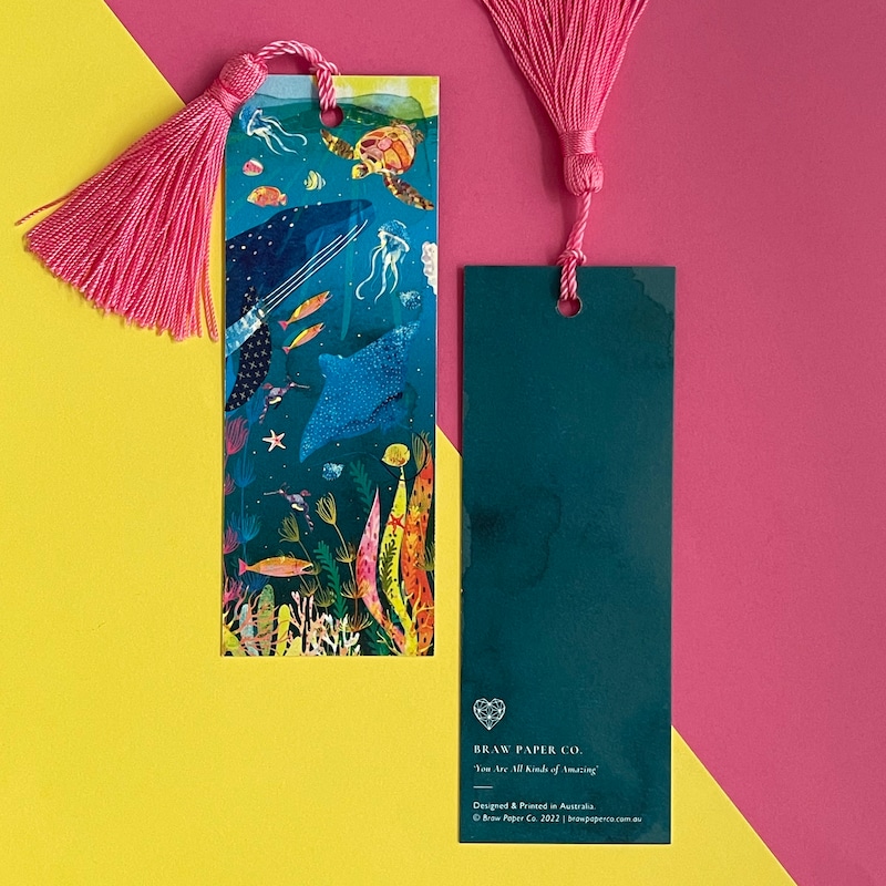 Illustrated Bookmark - Etsy