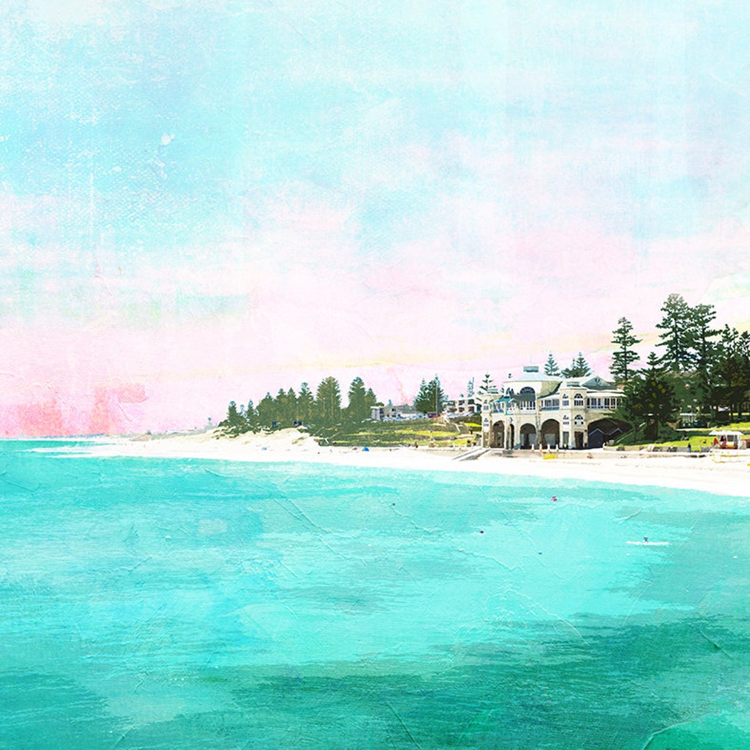Perth | Cottesloe Beach | Travel Poster | Australia | Australian Poster ...