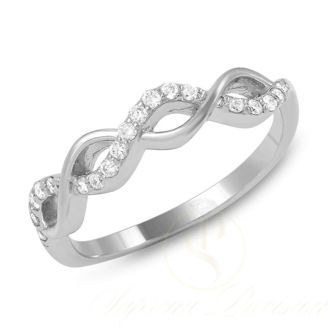 14K Gold Infinity Band, 18K Gold Infinity Band, Eternity Band, Gift for ...